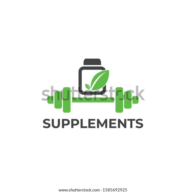Supplement Food Logo Icon Vector Design Stock Vector (Royalty Free ...