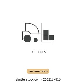 Suppliers Icons Symbol Vector Elements Infographic Stock Vector ...