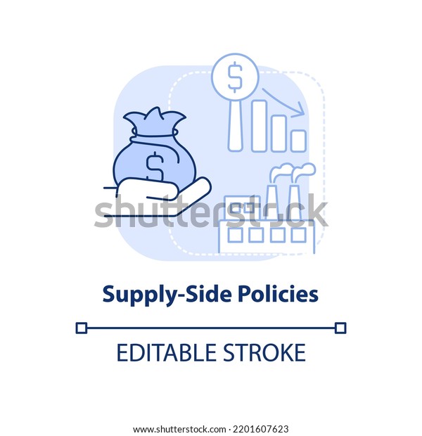 Supply Side Policies Light Blue Concept Stock Vector (Royalty Free ...