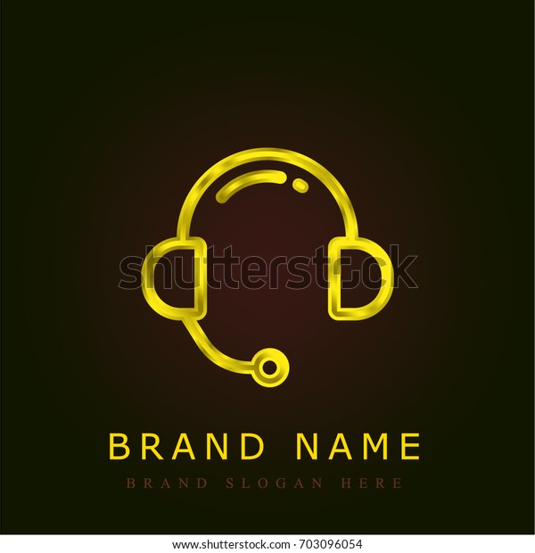 Support Golden Metallic Logo Stock Vector (Royalty Free) 703096054 ...