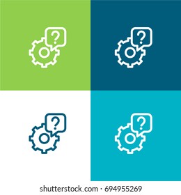 Support Green Blue Material Color Minimal Stock Vector (Royalty Free ...