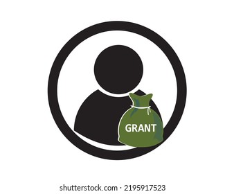 Support Help Man Bag Grant Vector Stock Vector (Royalty Free ...
