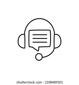 Support Icon Black Line Style Icon Stock Vector (Royalty Free ...