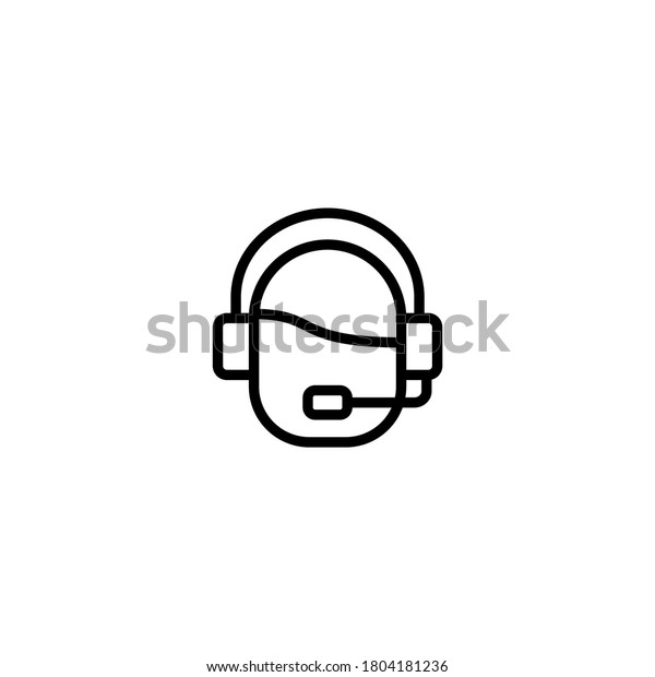 Support Icon Black Line Style Icon Stock Vector (Royalty Free ...