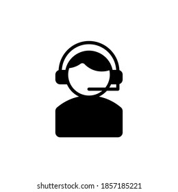 Call Center Person Icon Vector Logo: Stock-Vektorgrafik (Lizenzfrei ...