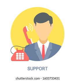 Support Information Icon Concept Stock Vector (Royalty Free) 1603733431 ...