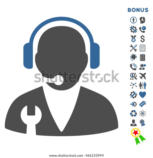 Support Manager Icon Bonus Pictograms Vector Stock Vector (Royalty Free ...