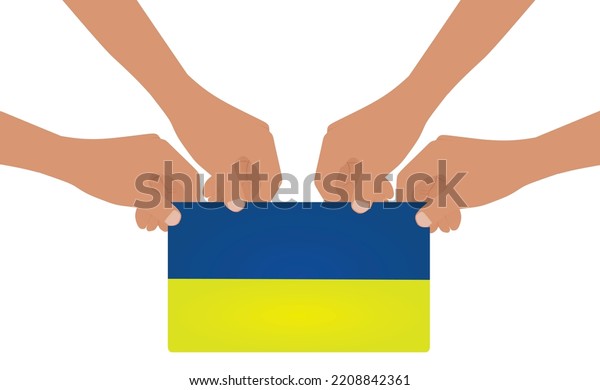 Support Ukraine Sign Vector Illustration Stock Vector (Royalty Free ...