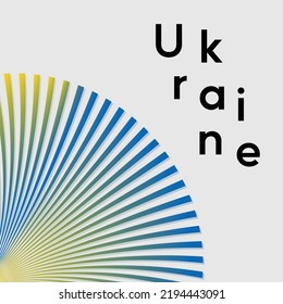 Support Ukraine Vector Illustration Blue Yellow Stock Vector (Royalty ...