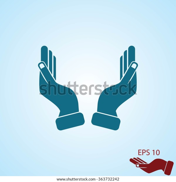 Supporting Hands Illustration Icon Stock Vector (Royalty Free ...