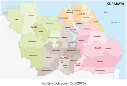161 Surabaya Map Stock Vectors, Images & Vector Art | Shutterstock