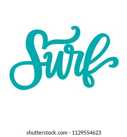 Hand Written Vector Surf Text Cool Stock Vector (Royalty Free) 1378075877