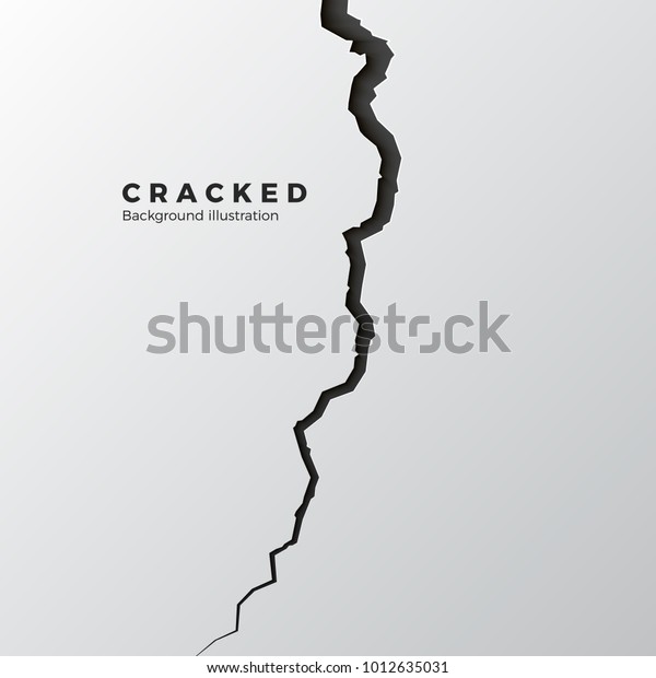 Surface Cracked Ground Sketch Crack Texture Stock Vector (Royalty Free ...