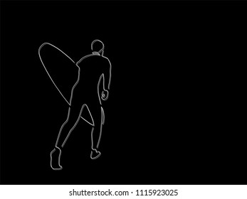 4,641 Surfer line art Images, Stock Photos & Vectors | Shutterstock
