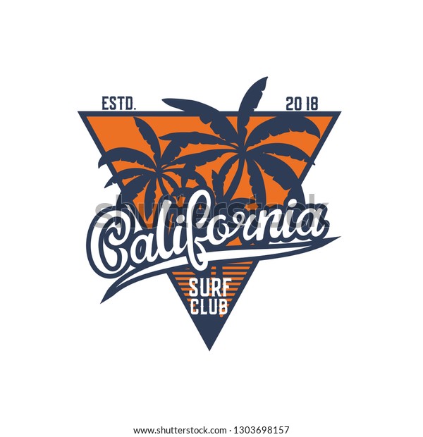 Surfing Label Isolated On White Vector Stock Vector (Royalty Free ...
