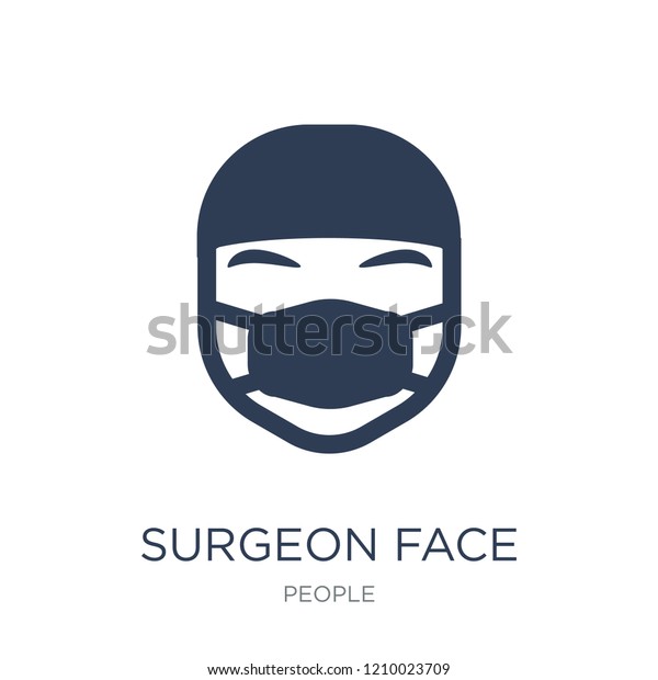 Surgeon Face Icon Trendy Flat Vector Stock Vector (Royalty Free ...