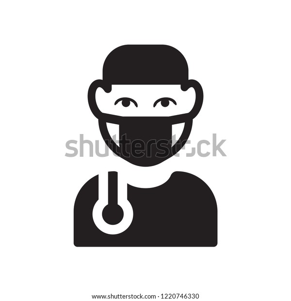 Surgeon Face Icon Trendy Surgeon Face Stock Vector (Royalty Free ...