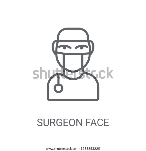 Surgeon Face Icon Trendy Surgeon Face Stock Vector (Royalty Free ...