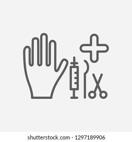 Surgery Icon Line Symbol Isolated Illustration Stock Illustration ...
