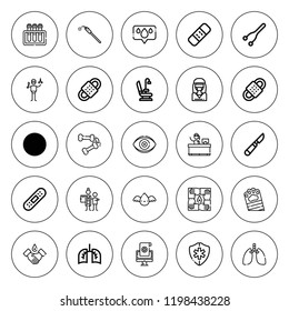 Surgery Icon Set Collection 25 Outline Stock Vector (Royalty Free ...