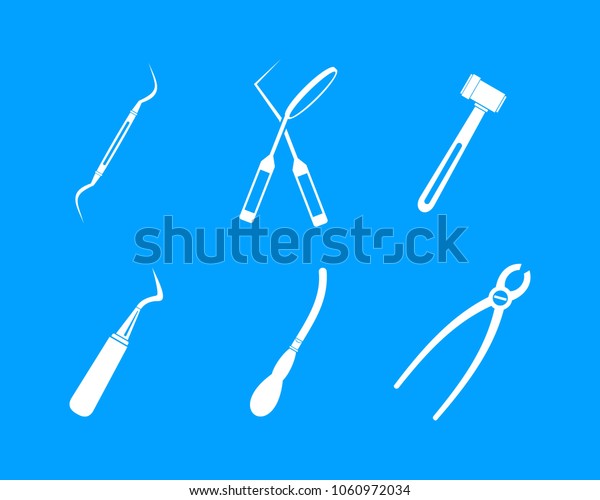 Surgery Instrument Icon Set Simple Set Stock Vector (Royalty Free ...