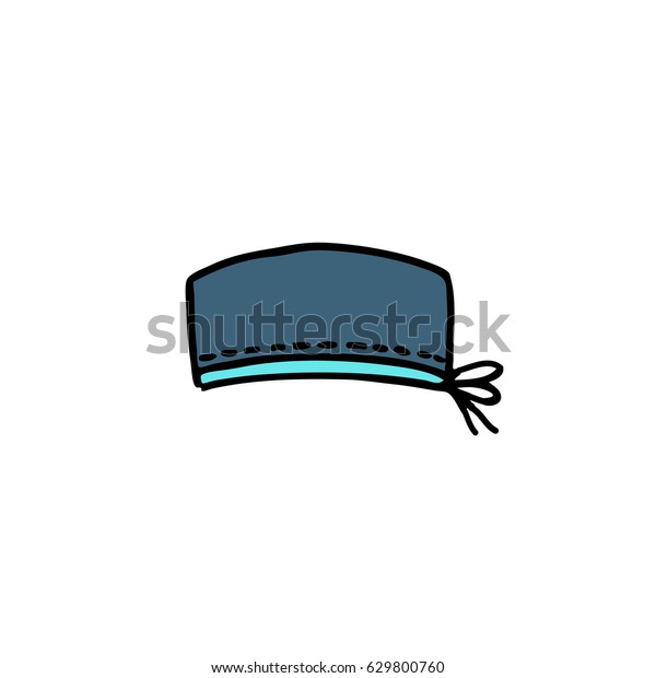 Surgical Cap Doodle Icon Stock Vector (Royalty Free) 629800760