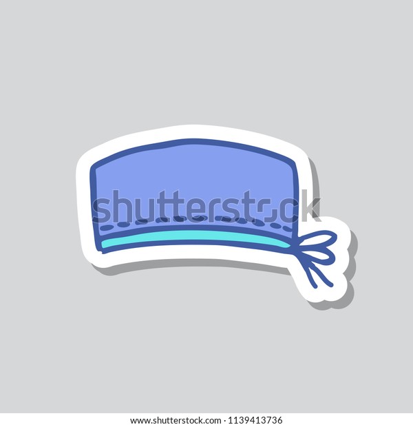 Surgical Cap Doodle Sticker Icon Stock Vector (Royalty Free) 1139413736 ...
