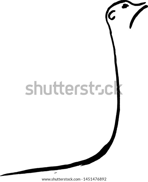 Suricata Drawing Hand Made Brush Chinese Stock Vector (Royalty Free ...