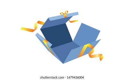 Surprise Gift Box Logo Design Vector Stock Vector (Royalty Free ...