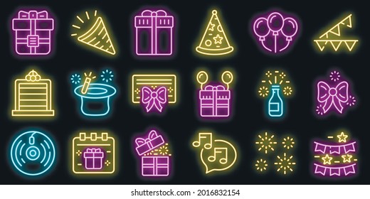 Surprise Icons Set Outline Set Surprise Stock Vector (Royalty Free ...