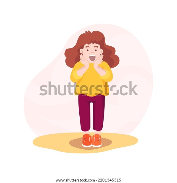 Surprise Isolated Cartoon Vector Illustration Surprised Stock Vector ...