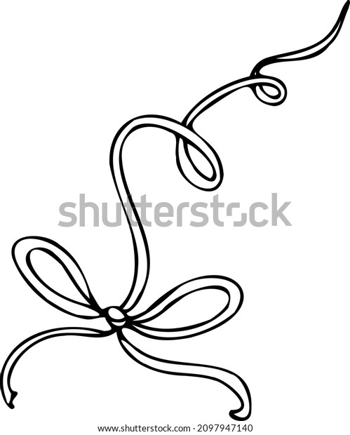 Surprise Ribbon Bow Vector Isolated Illustration Stock Vector (Royalty ...