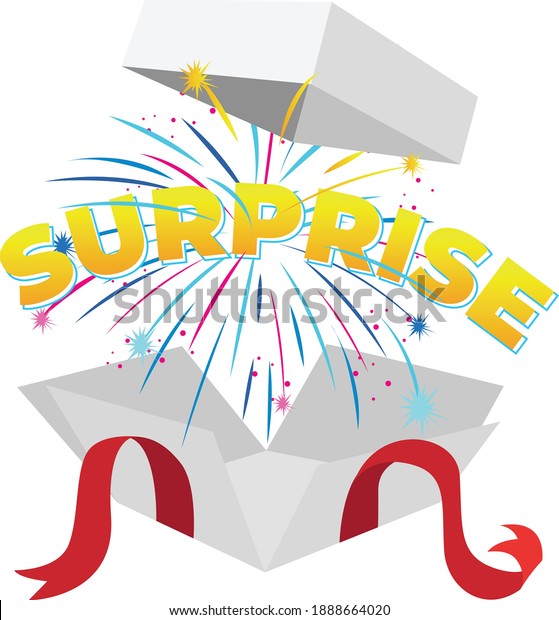 Surprise Text Vector Art Illustration Stock Vector (Royalty Free ...