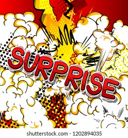 Surprise Vector Illustrated Comic Book Style Stock Vector (Royalty Free ...