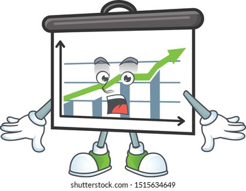 Surprised Graphic Board On White Background Stock Vector (Royalty Free ...