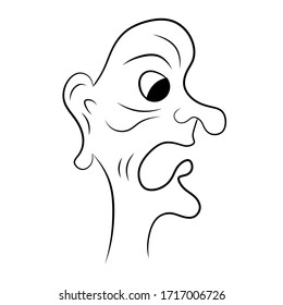 Surprised Man Vector Art Illustration Stock Vector (Royalty Free ...