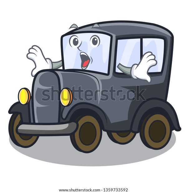 Surprised Old Cartoon Car Side Garage Stock Vector (Royalty Free ...
