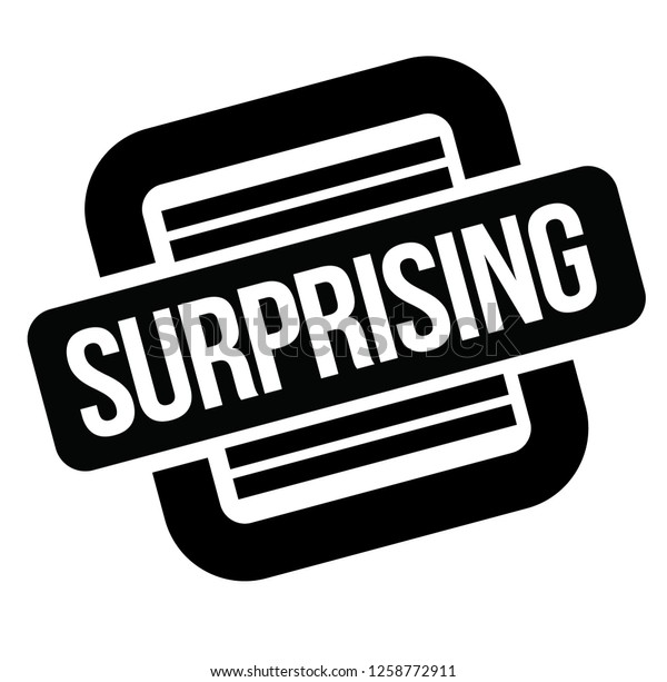Surprising Black Stamp Sticker Label On Stock Vector (Royalty Free ...