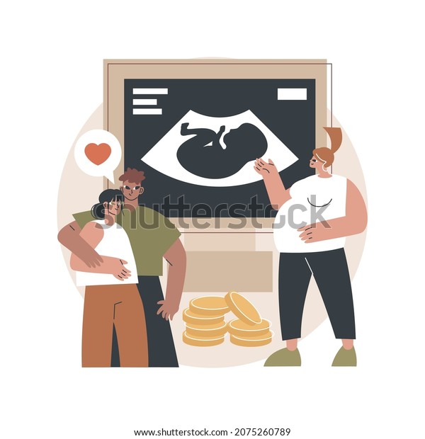 Surrogate Mother Abstract Concept Vector Illustration Stock Vector ...