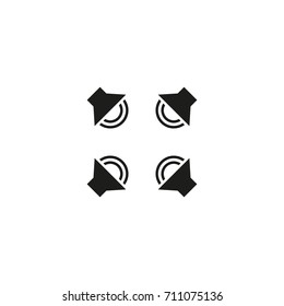 Surround Sound Symbols Icon Vector Illustration Stock Vector (Royalty ...