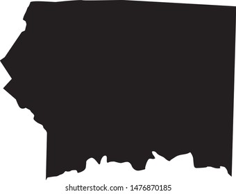 Surry County Map State North Carolina Stock Vector (Royalty Free ...