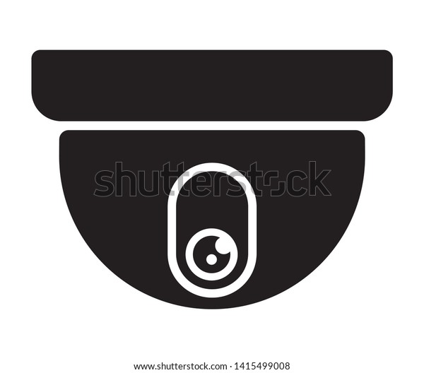 Surveillance Dome Camera Security Camera Icon Stock Vector (Royalty ...