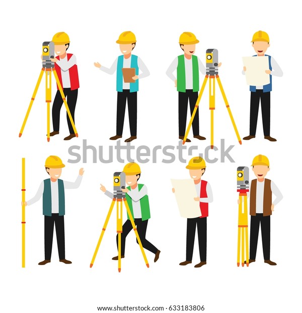 Surveyor Character Design Vector 库存矢量图（免版税）633183806 | Shutterstock
