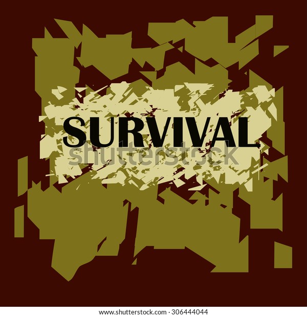 Survival Background Stock Vector (Royalty Free) 306444044 | Shutterstock