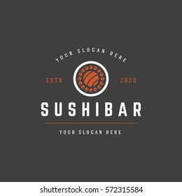 Sushi Shop Logo Template Vector Object Stock Vector (Royalty Free ...