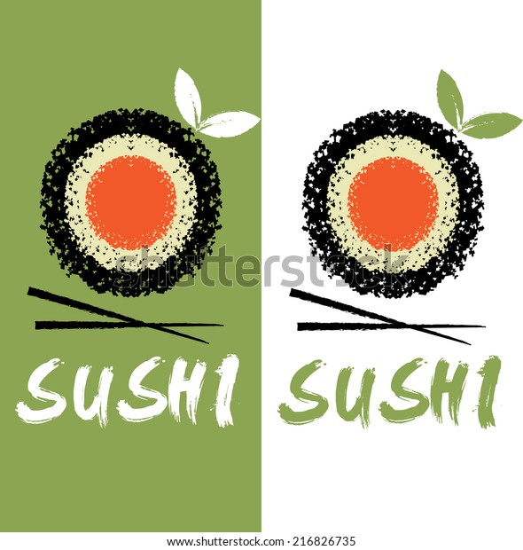 sushi vector design template