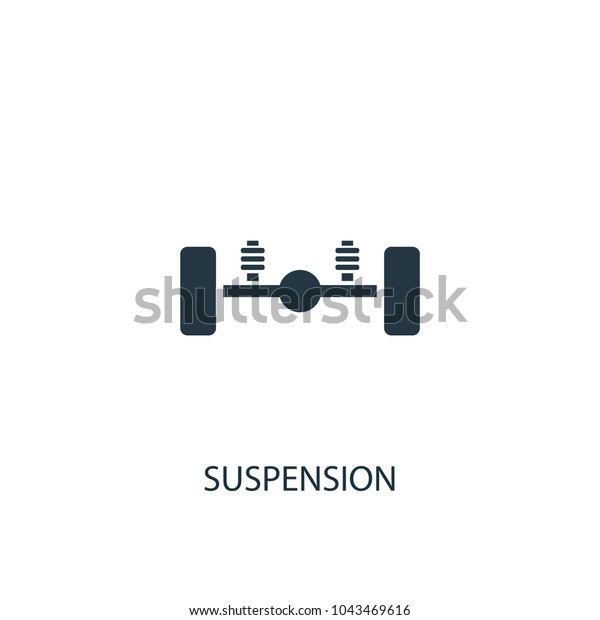 suspension icon. Simple element illustration. suspension concept symbol ...