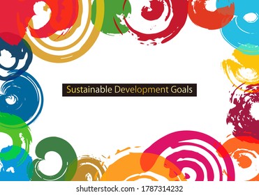 Vektor Stok Sustainable Development Goals Frame By Specified (Tanpa ...