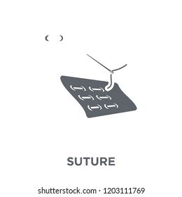 Suture Icon Suture Design Concept Sew Stock Vector (Royalty Free ...