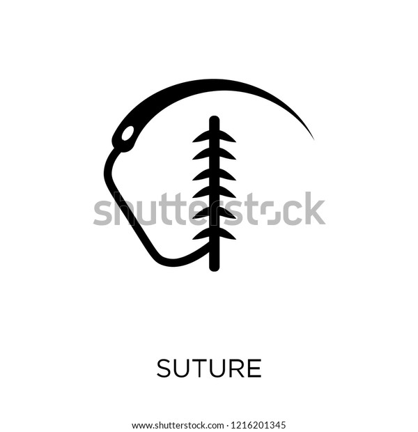 Suture Icon Suture Symbol Design Sew Stock Vector (Royalty Free ...